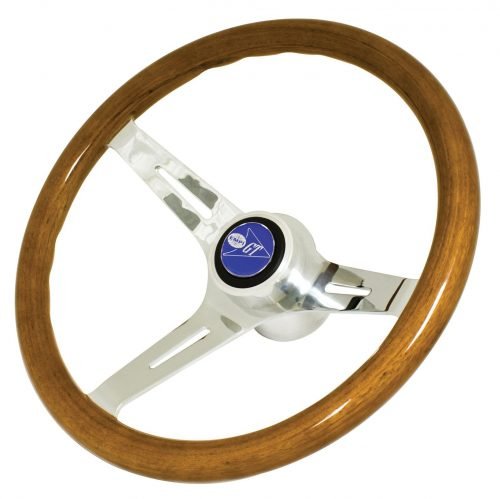 EMPI 380mm/31mm Grip Classic Wood Steering Wheel Only 3″ Dish with ...